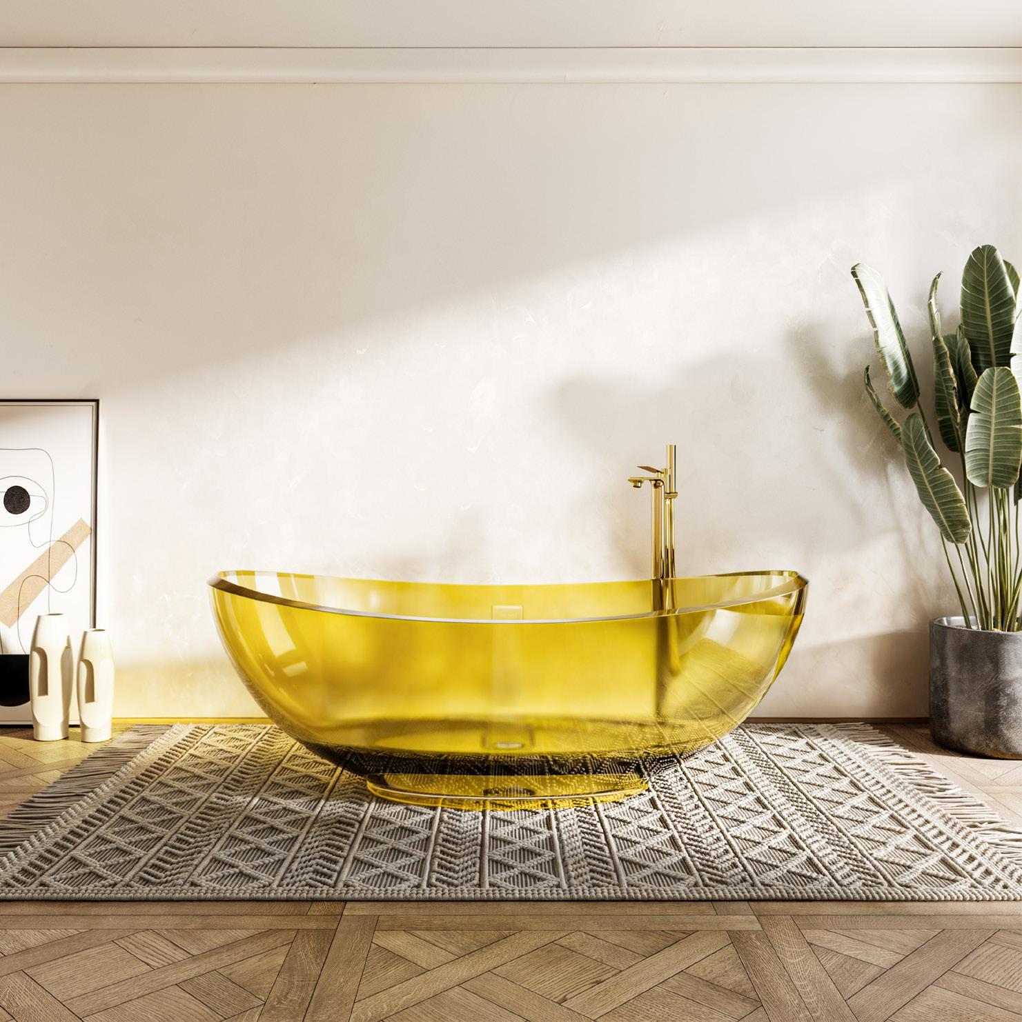 Yellow Crystal Resin Bathtub – LOVELIFE